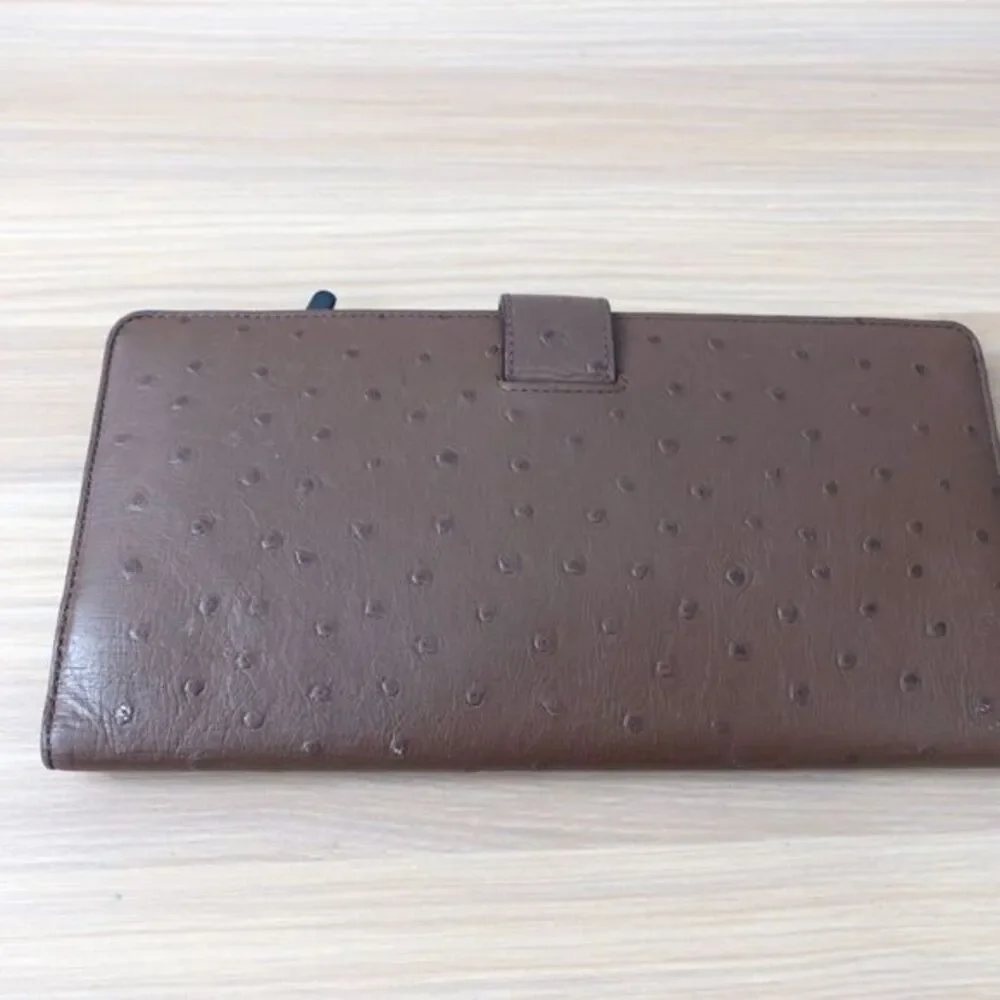 kate spade | Bags | Ostrich Genuine Leather Wallet Kate Spade Bifold ...